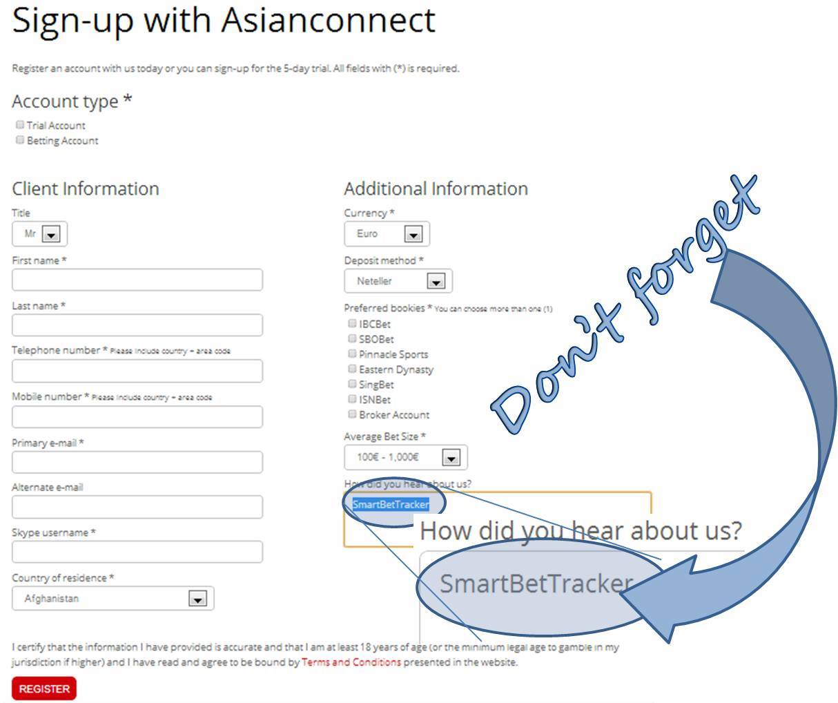 Smart Bet Tracker | Asianconnect